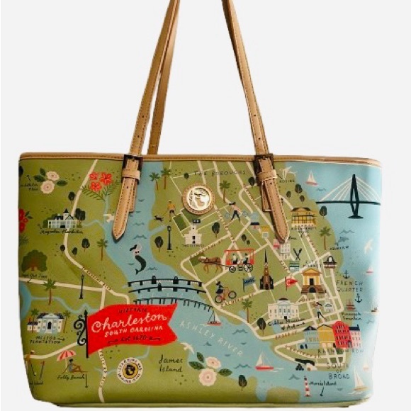Spartina 449 | Bags | Spartina 449 Charleston Map Tote Bag | Poshmark